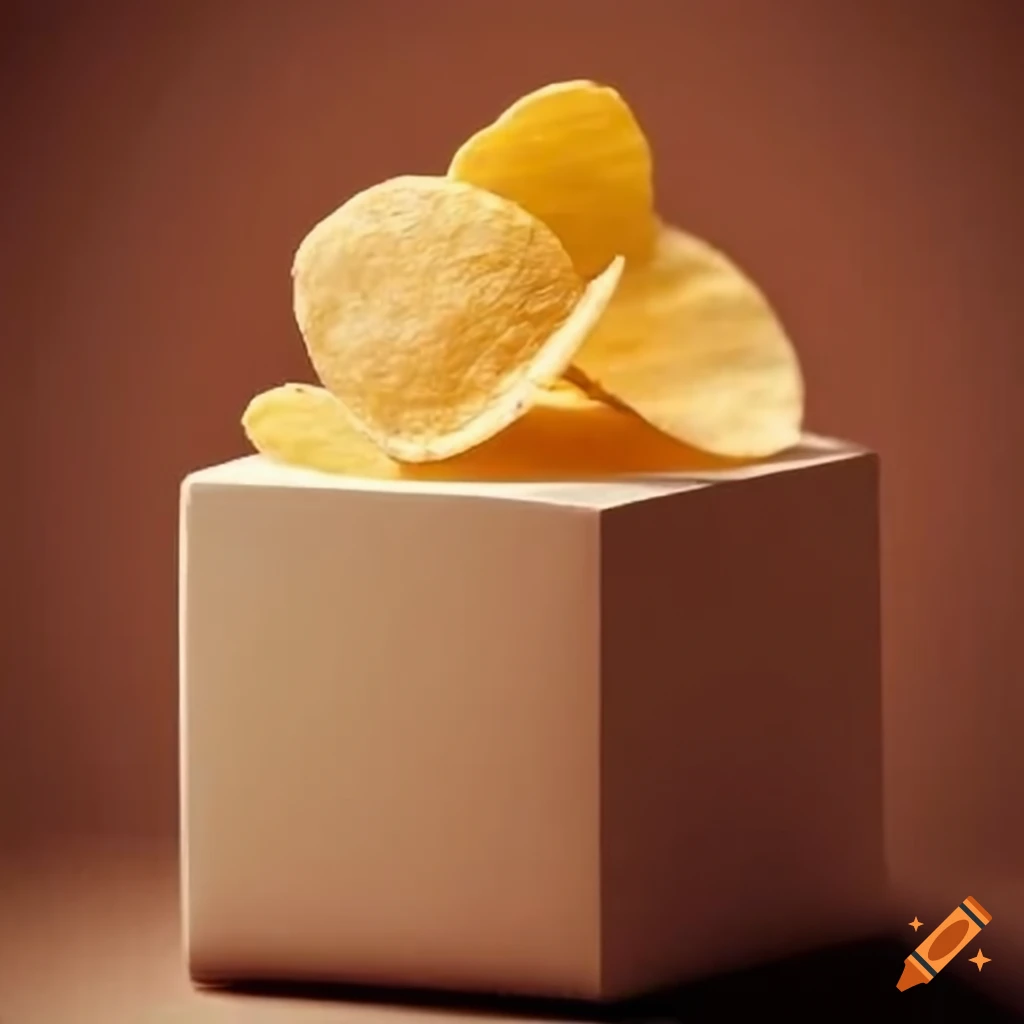 Snack on top of a cubic surface on Craiyon