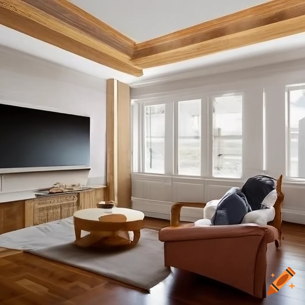 Realistic living room interior on Craiyon