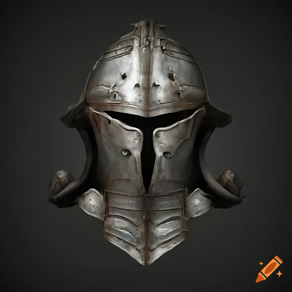 Front view of a bathyscaphe armor on Craiyon