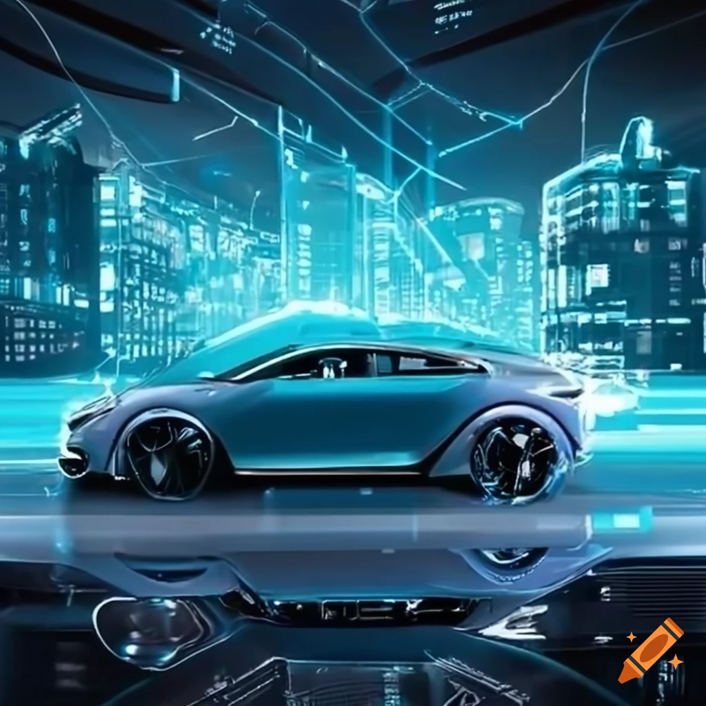 Digital transformation in the automotive industry on Craiyon