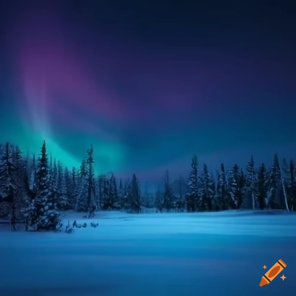 Empty winter dark rectangular background on Craiyon