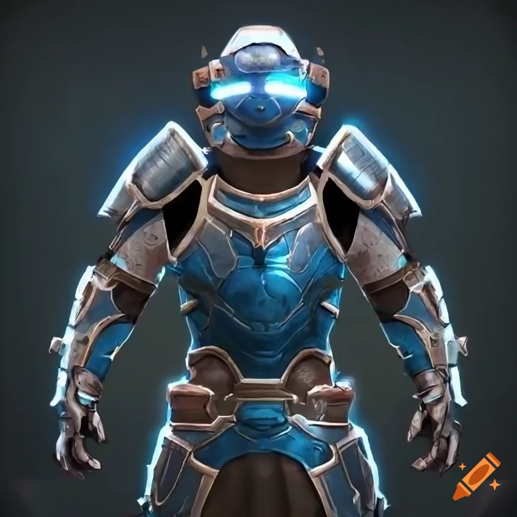 Fu hao space armor in even lighting for a realistic look on Craiyon