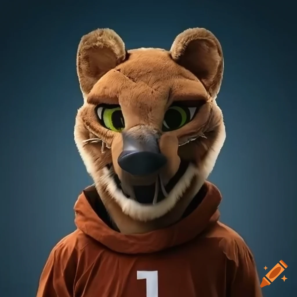 Fossa mascot costume fursuit wearing sports jersey at school sports ...