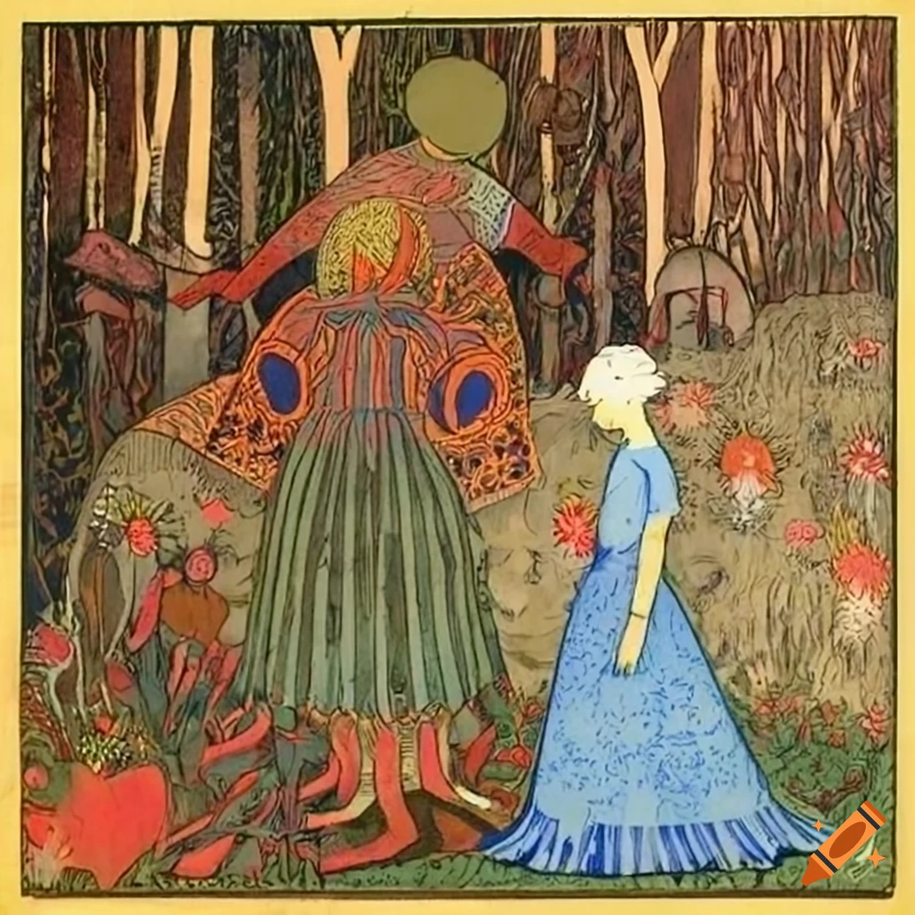 Illustration of a Curandera in a mystical dress with symbols from ...