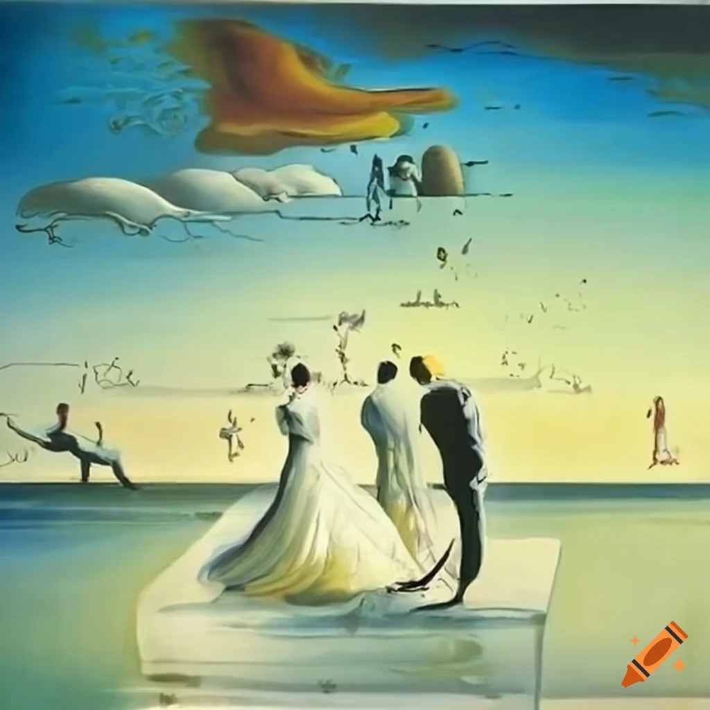 Wedding party at the baltic sea by salvador dali on Craiyon