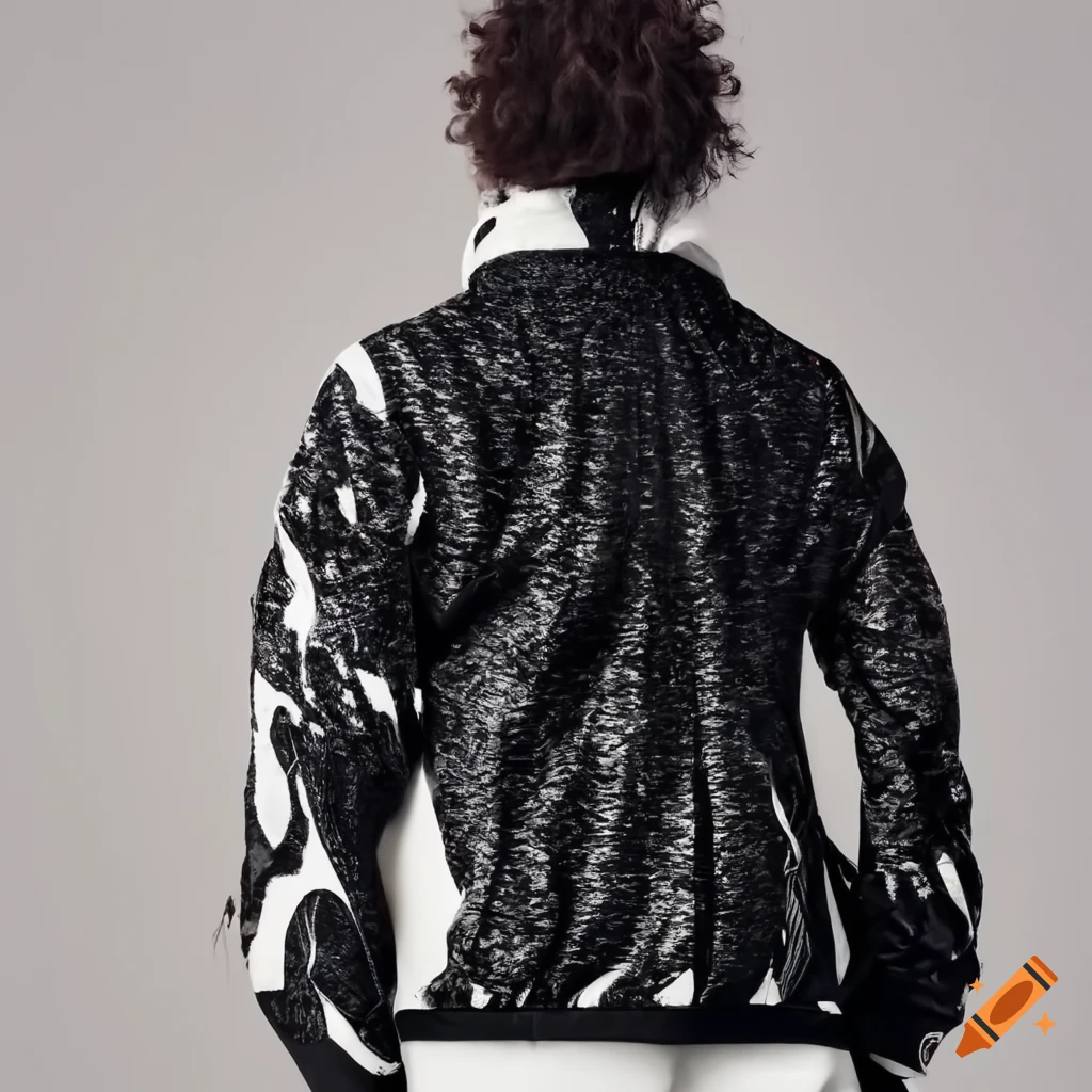 Black and white birch texture tennis tracksuit by maison margiela on ...