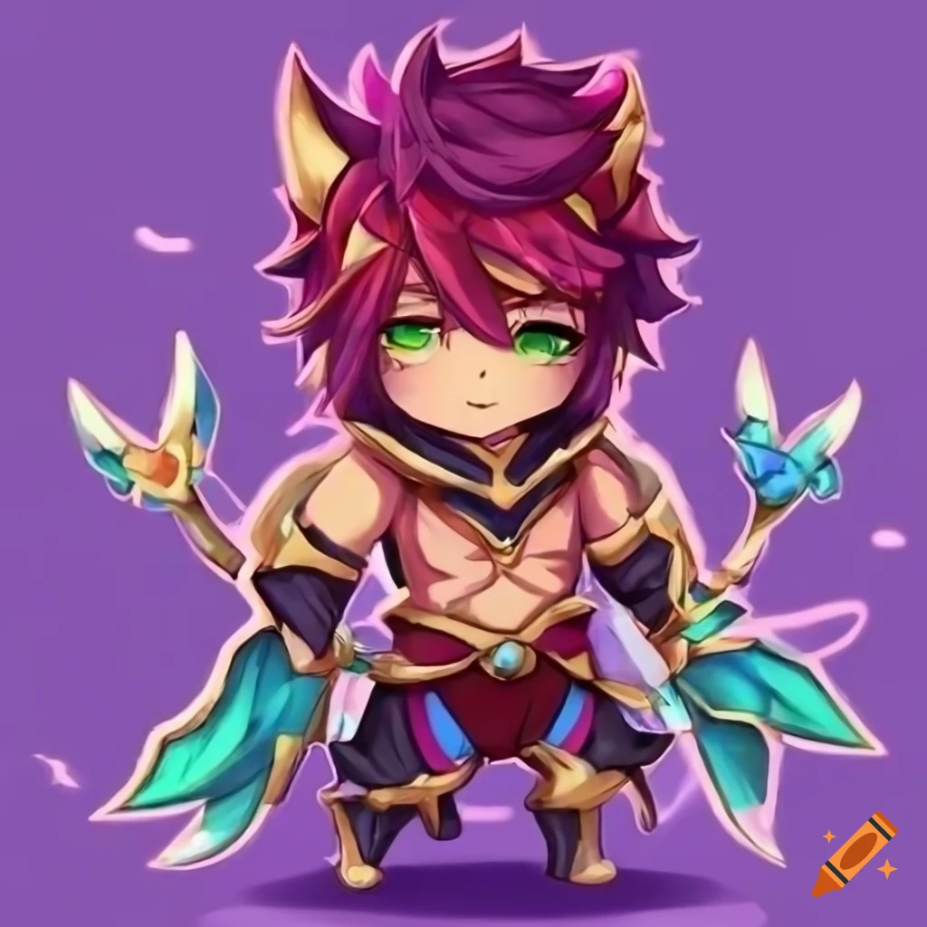 Sett star guardian chibi on Craiyon
