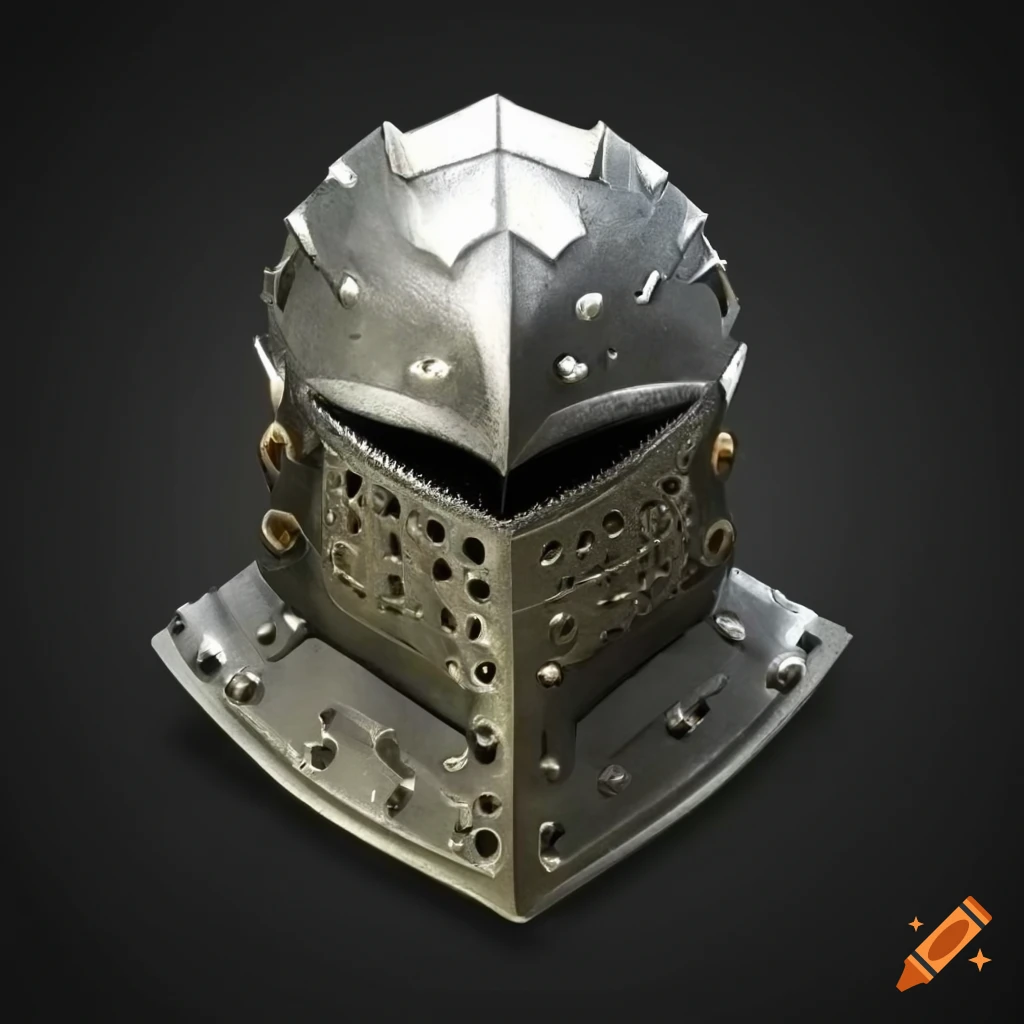 Front view of a deep-sea exploration bathyscaphe armor on Craiyon