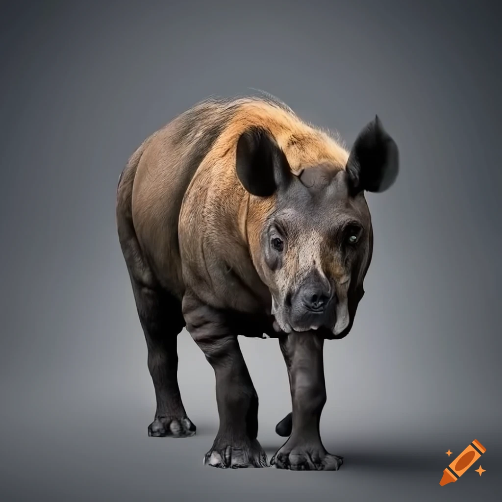 Entelodon in the wild asian habitat on Craiyon