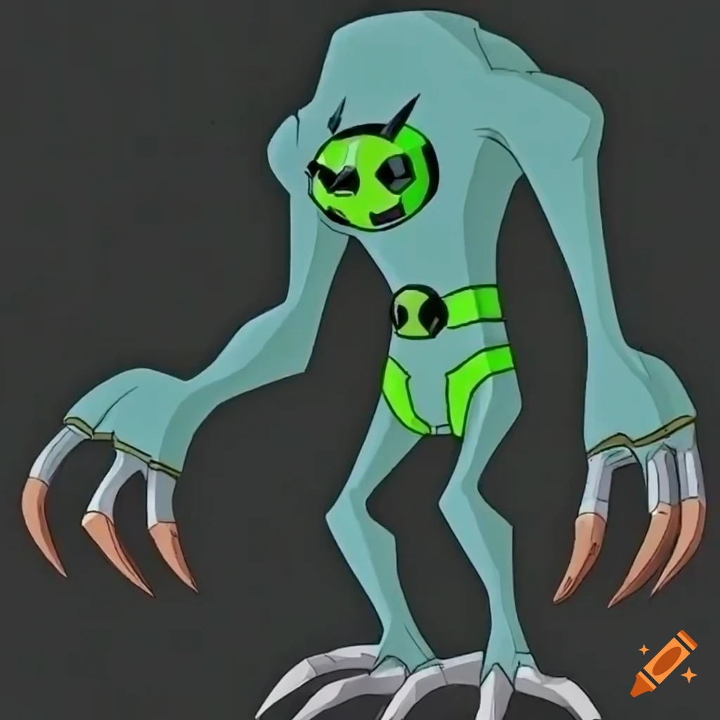 Detailed scary predatory alien from ben 10 on Craiyon