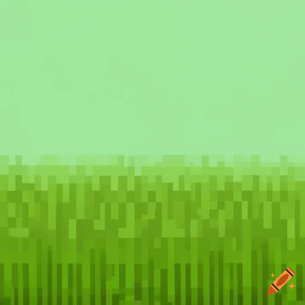Pixel art of grass on Craiyon