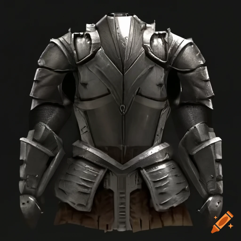 Front view of bathyscathe armor on Craiyon