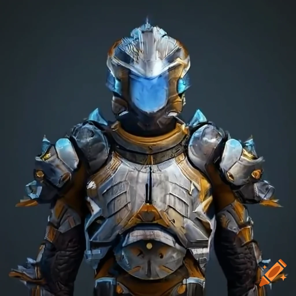 Icarus space armor in realistic lighting on Craiyon