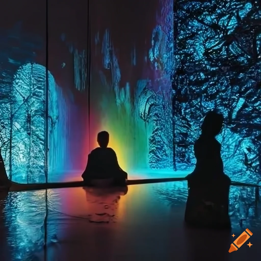 Immersive art installations for holistic mental health treatment on Craiyon