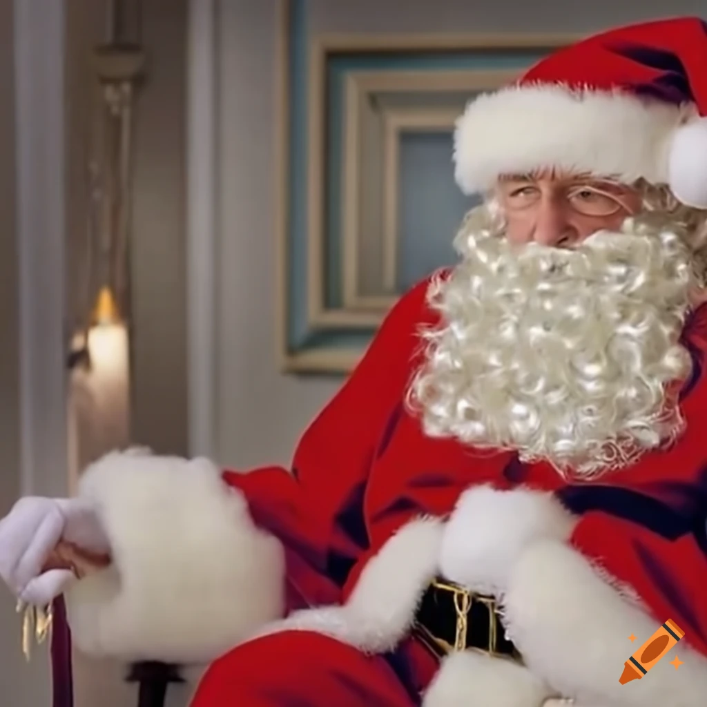 Adam Sandler portraying Santa Claus on Craiyon