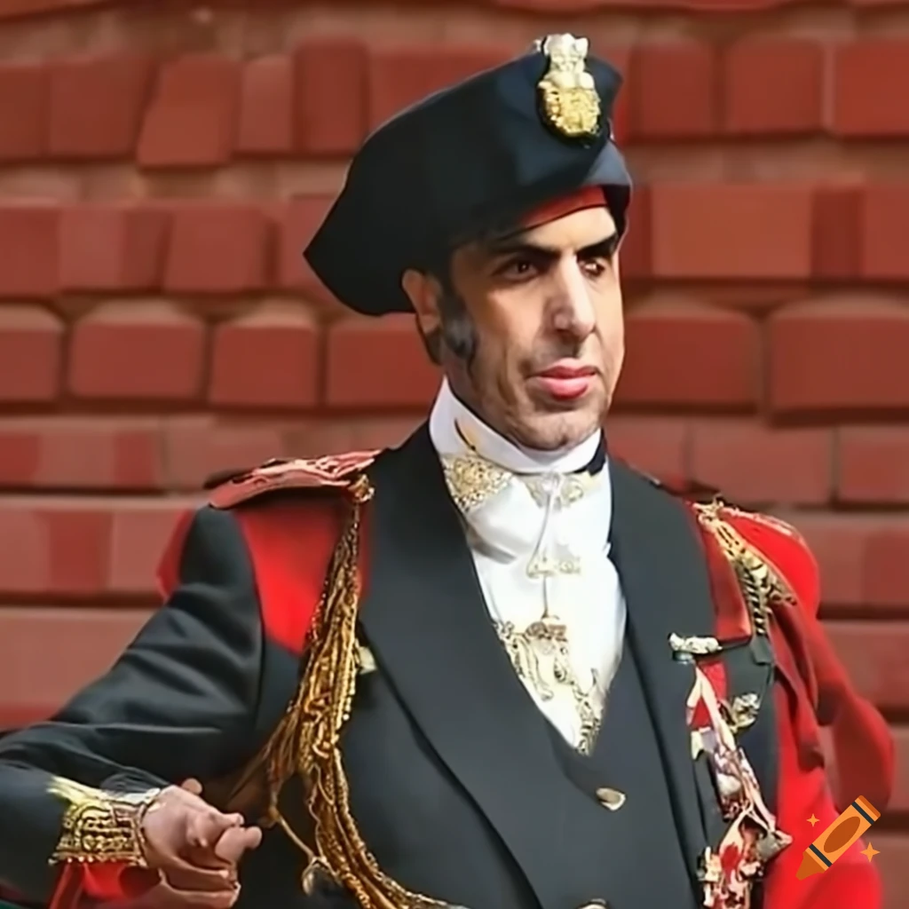 British empire colonial raj officer portrayed by sacha baron-cohen on ...