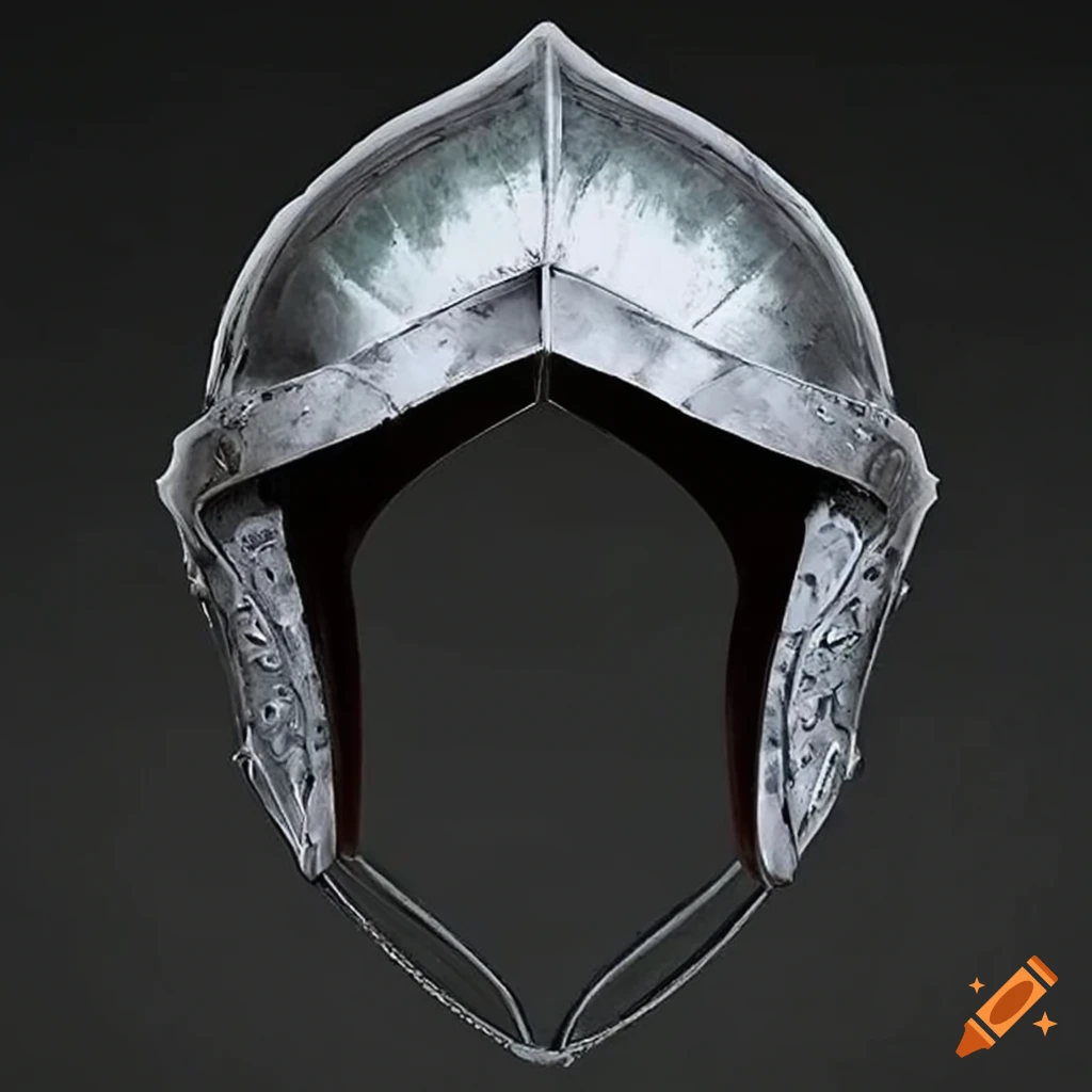 Gothic knight helmet design on Craiyon