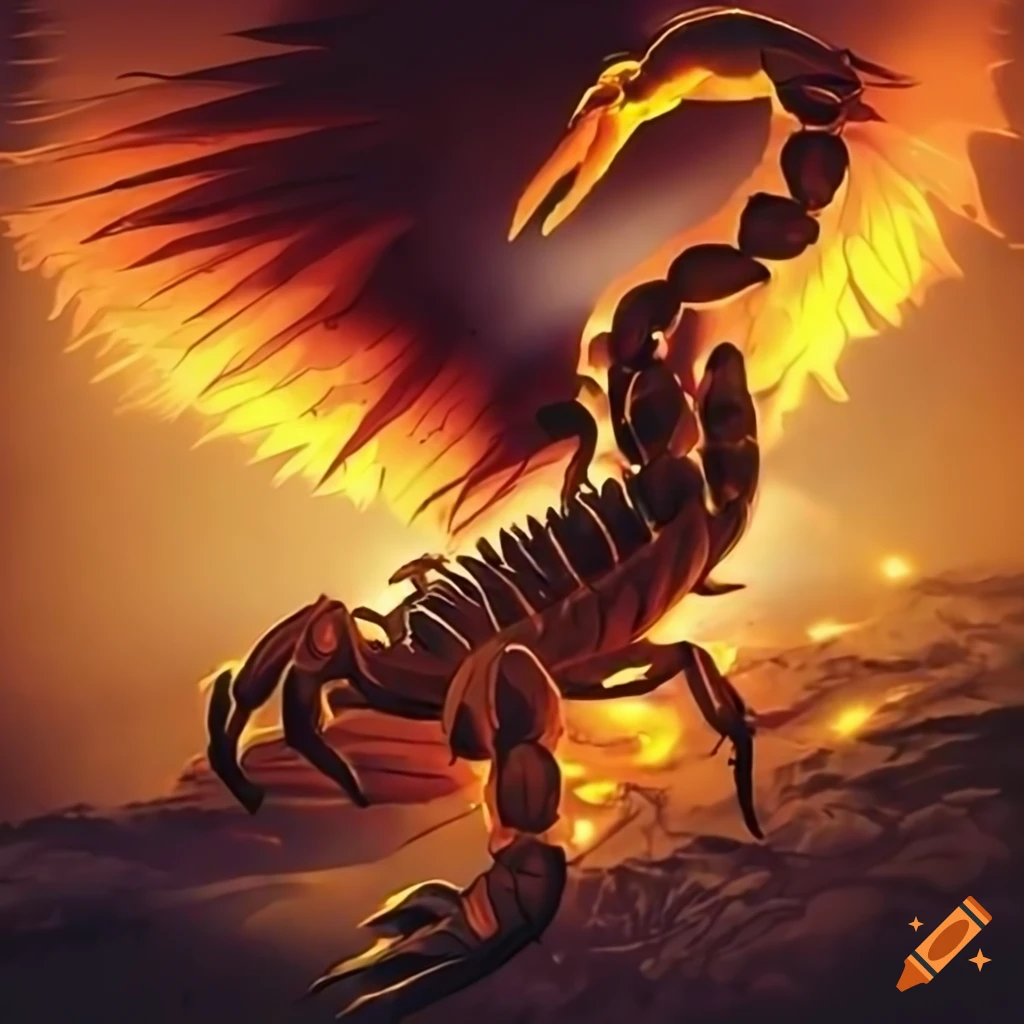 Scorpion phoenix on Craiyon