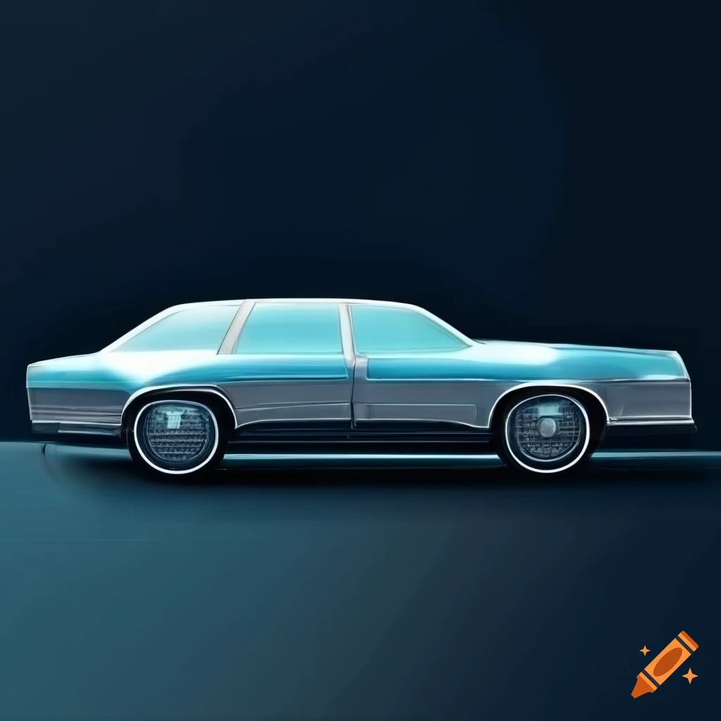 Futuristic concept sedan car with design inspired by 1979 lincoln ...