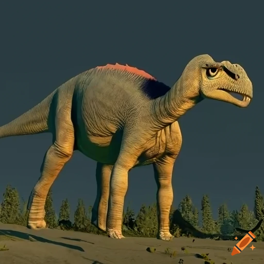 Detailed scientifically accurate hadrosaurus dinosaur in intricate ...