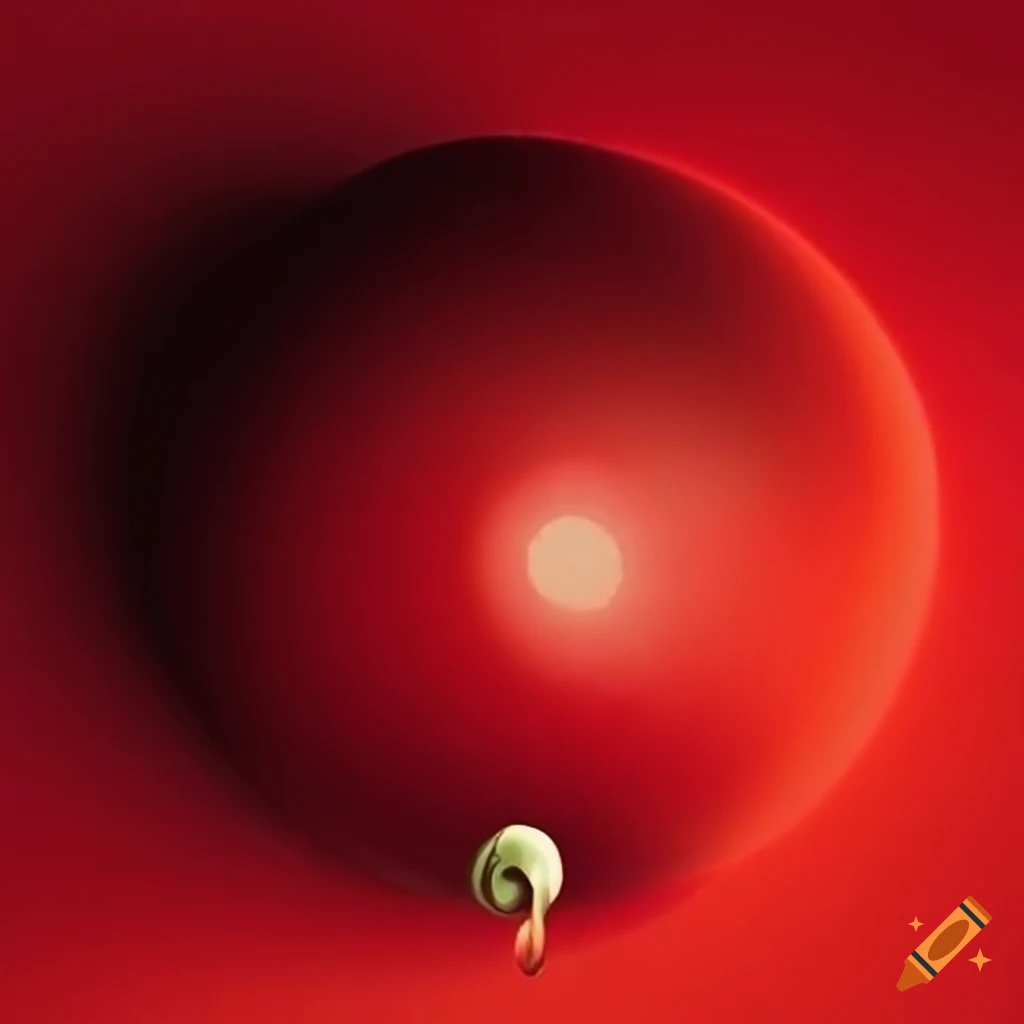 Red balloon on Craiyon