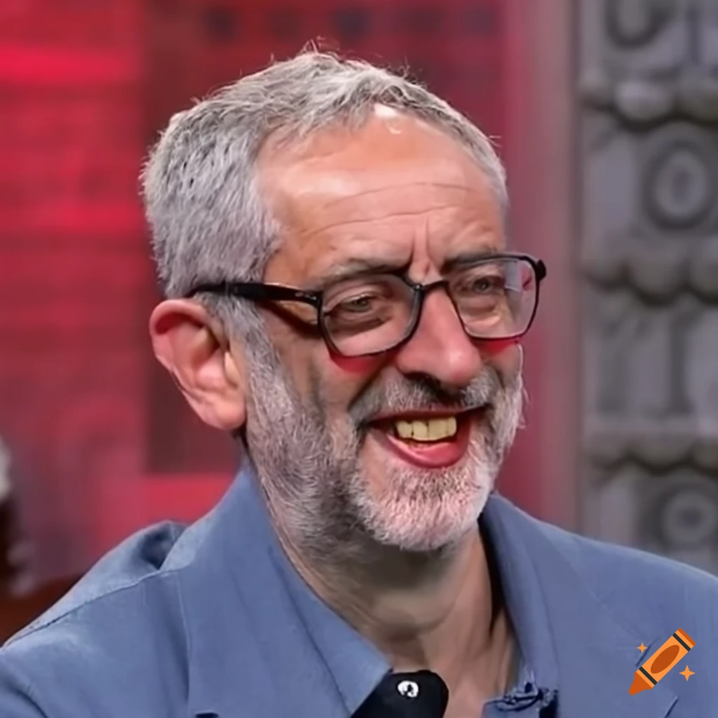 Jeremy corbyn and david baddiel on Craiyon