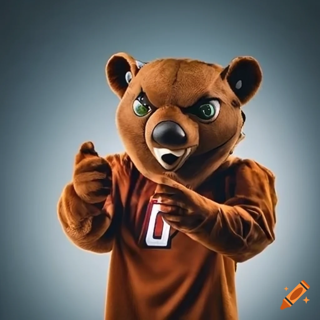 Fossa mascot costume in sports jersey at school sports field on Craiyon