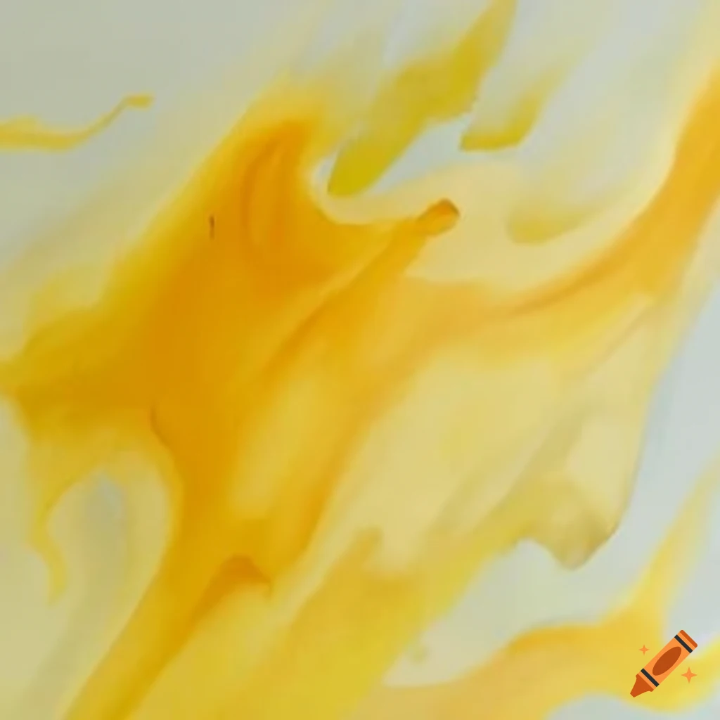 Yellow watercolor painting on Craiyon