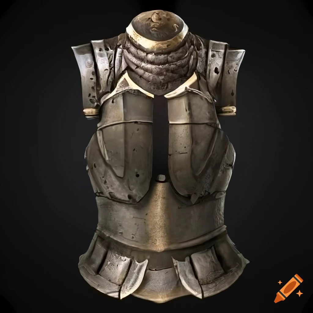 Front view of a bathyscaphe armor on Craiyon