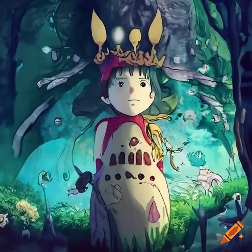 Fairy king in a studio ghibli scene on Craiyon
