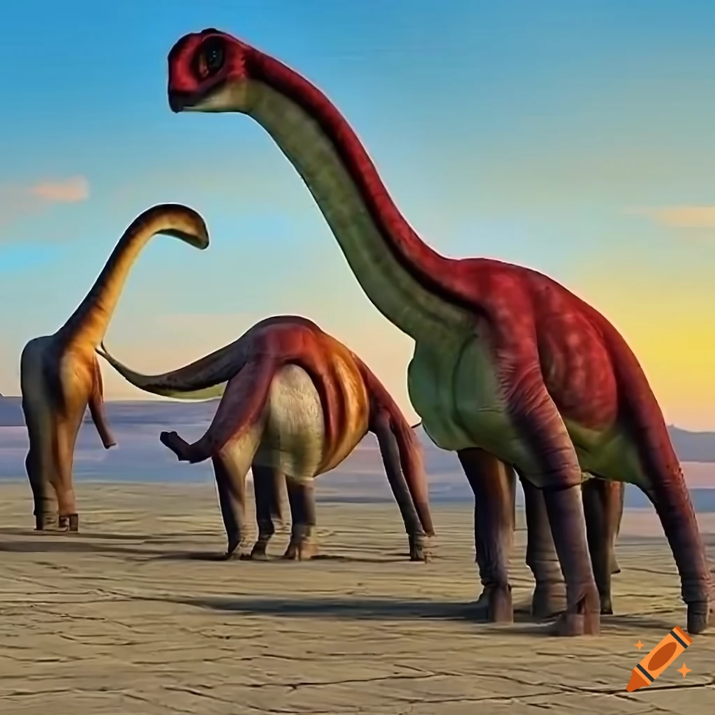 Sturdy Hadrosaurus dinosaur with Bongo antelope color pattern and ...