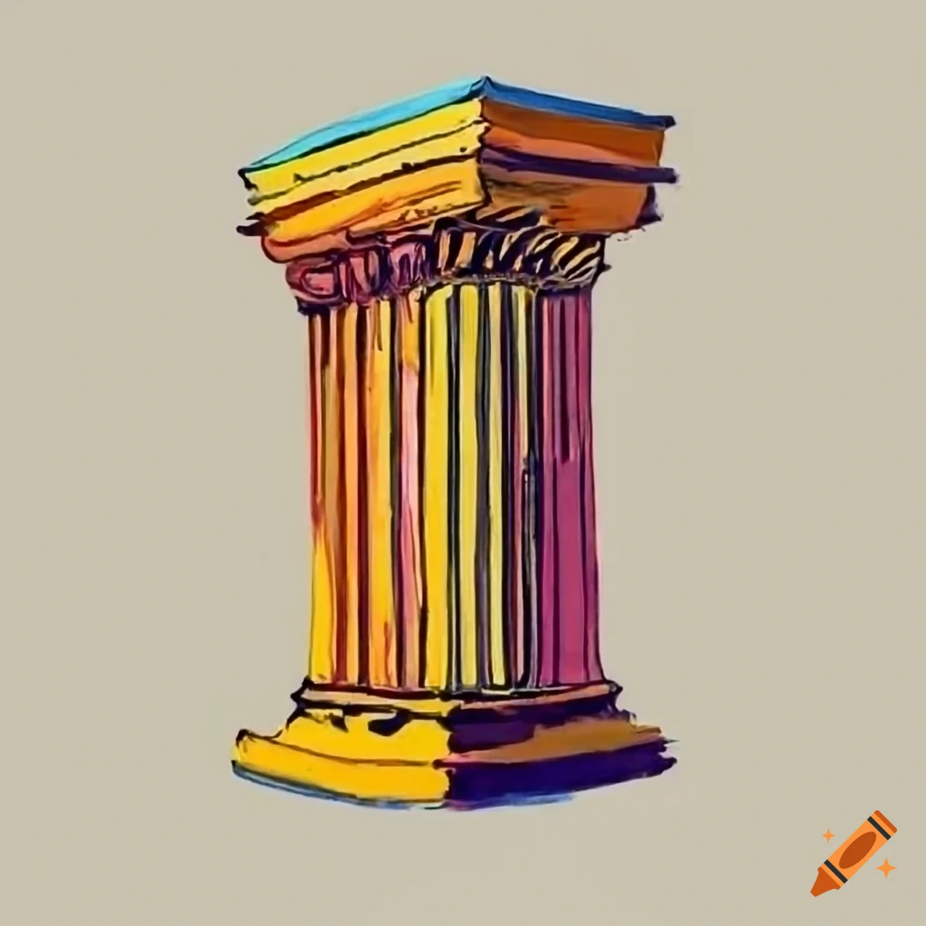 Res publica roman column on Craiyon