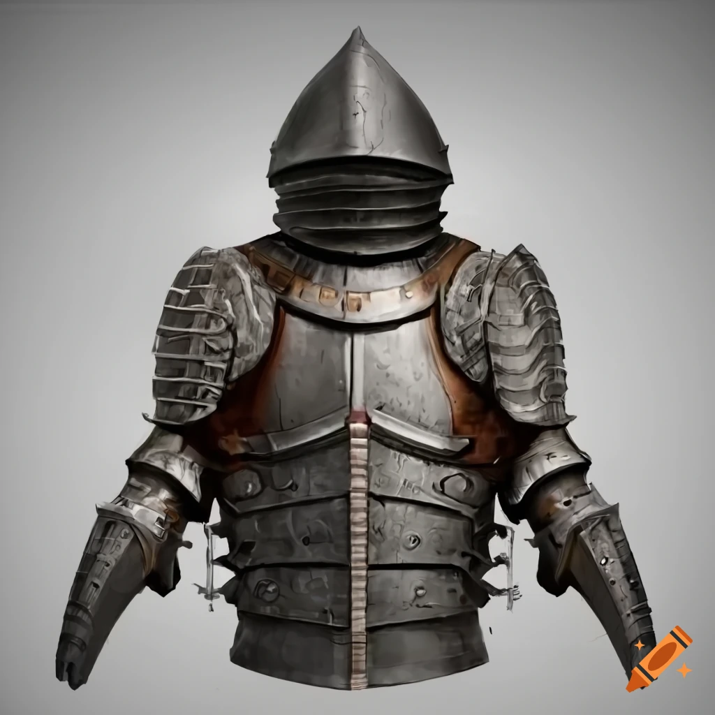 Front view of a bathyscaphe armor on Craiyon