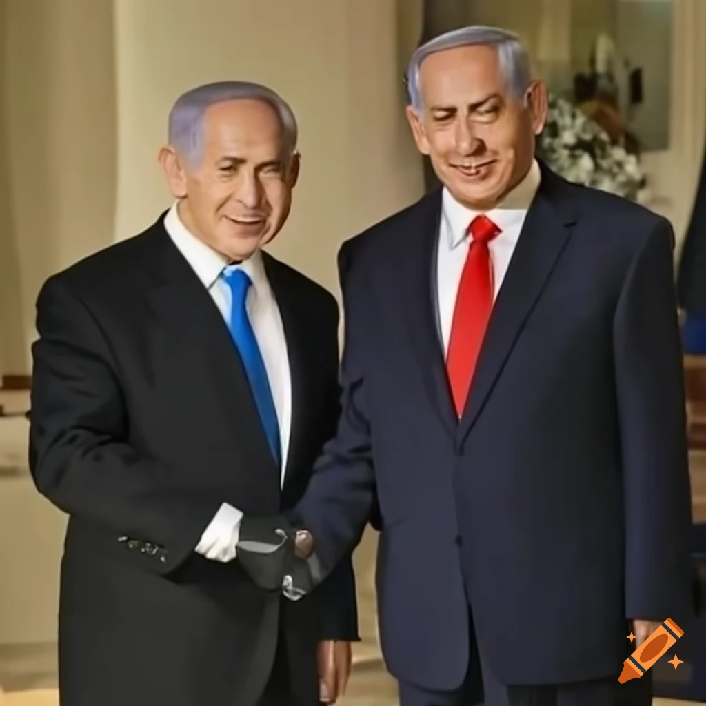 Benjamin netanyahu shaking hands with andrew jackson on Craiyon