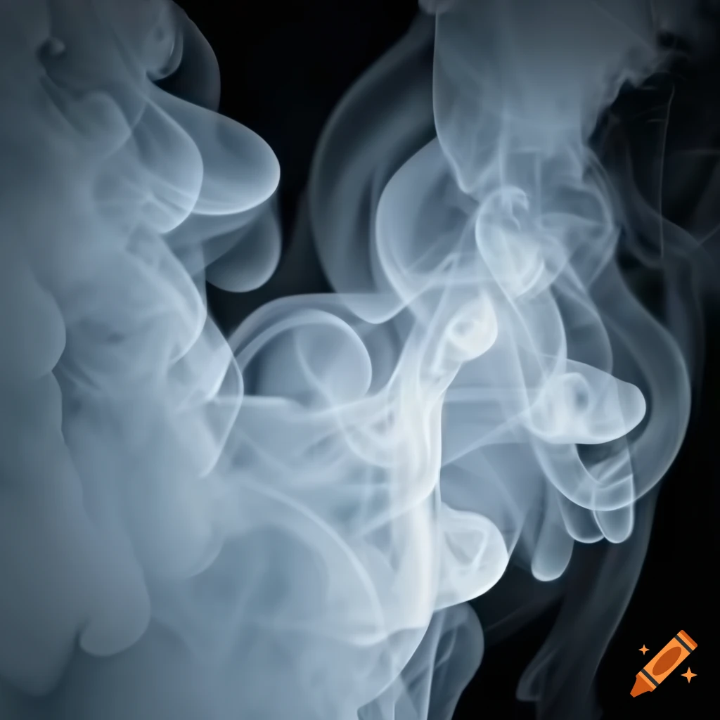 Thick white smoke in detailed hdr photo on Craiyon