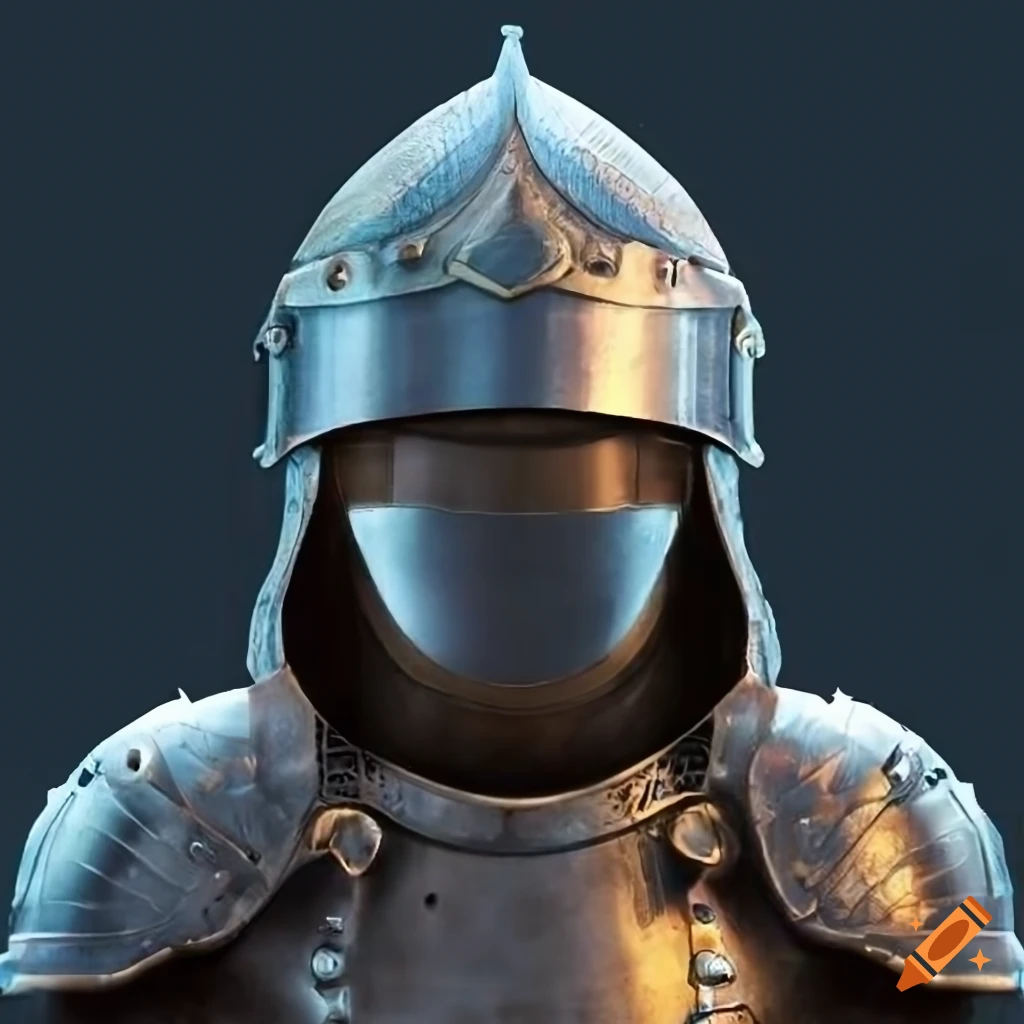 Front view of bathyscaphe armor on Craiyon