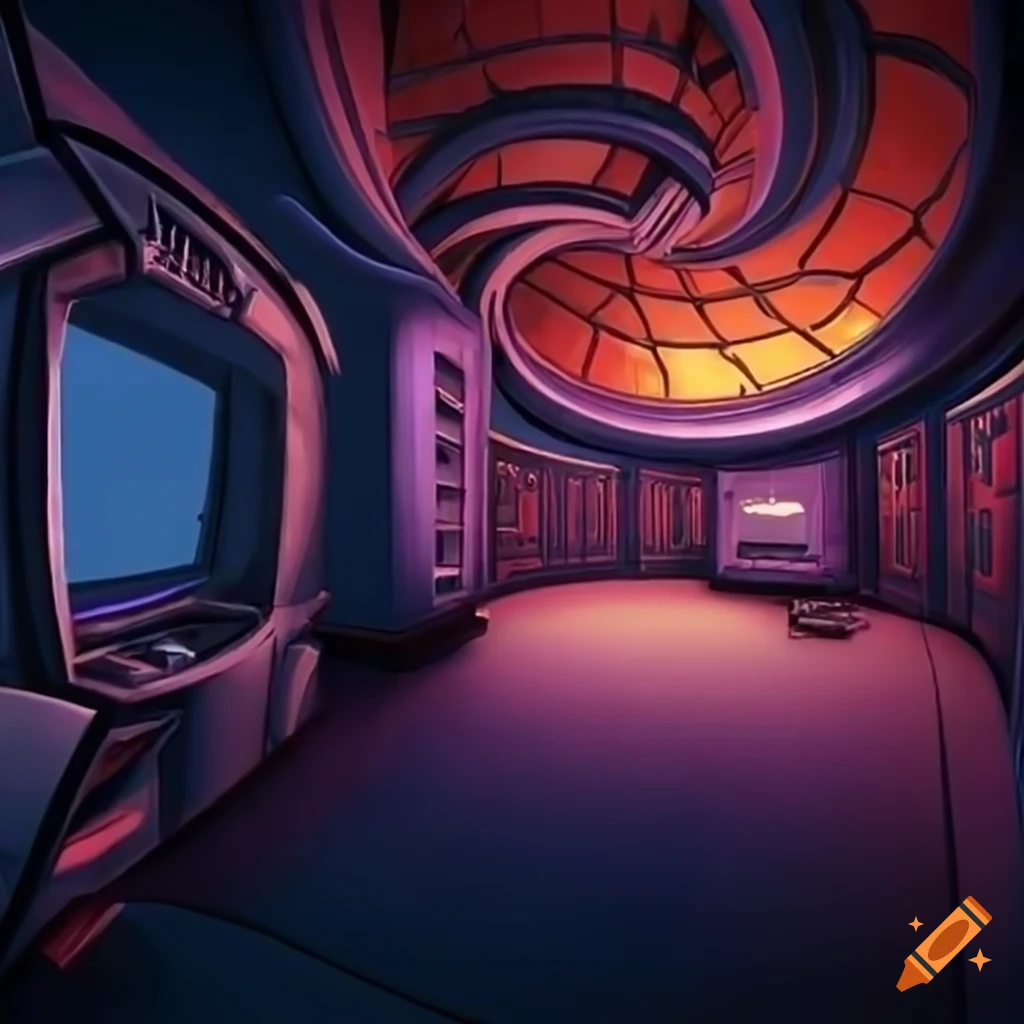 High definition, high detail, sharp fantasy tech room on Craiyon