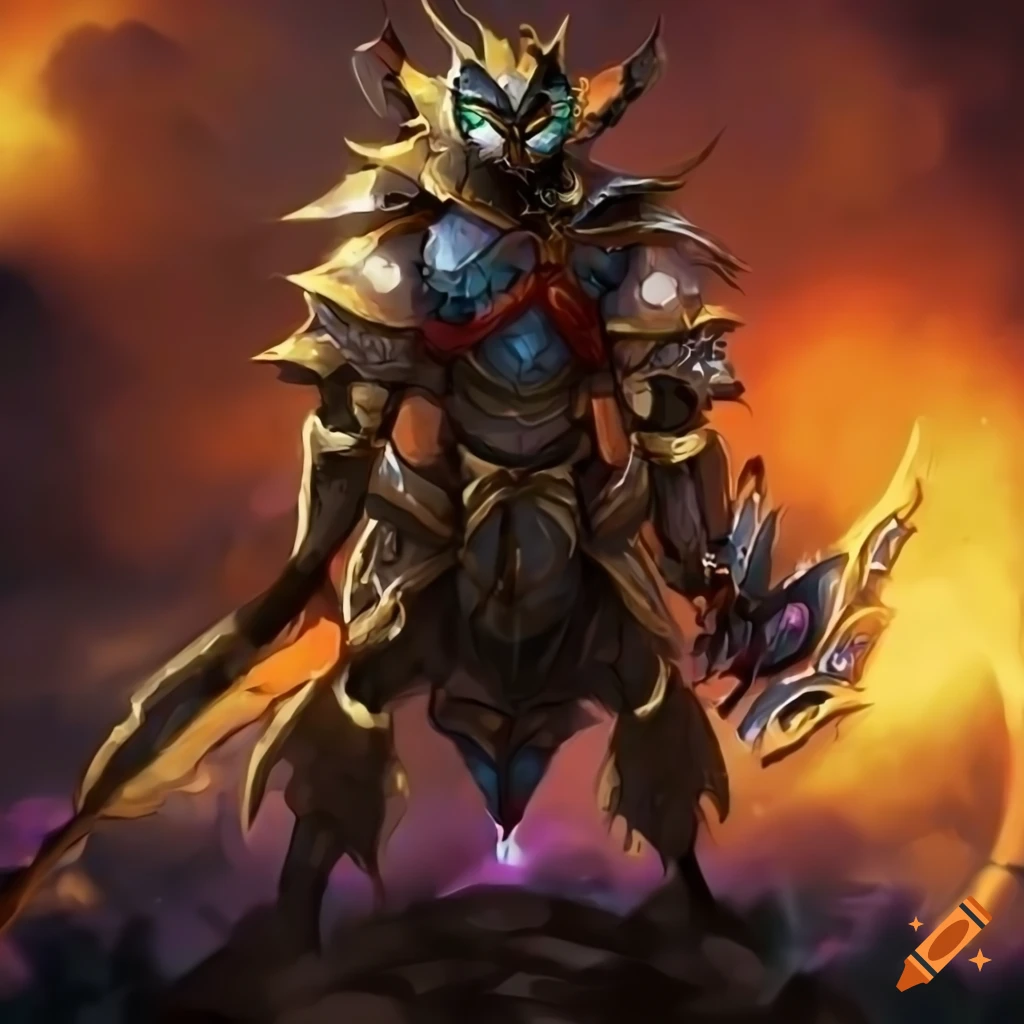 Fierce warrior bee with rock armor in fantasy anime style on Craiyon