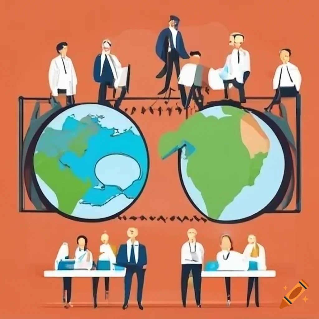 Global economic leaders discussing solutions for a sustainable future ...