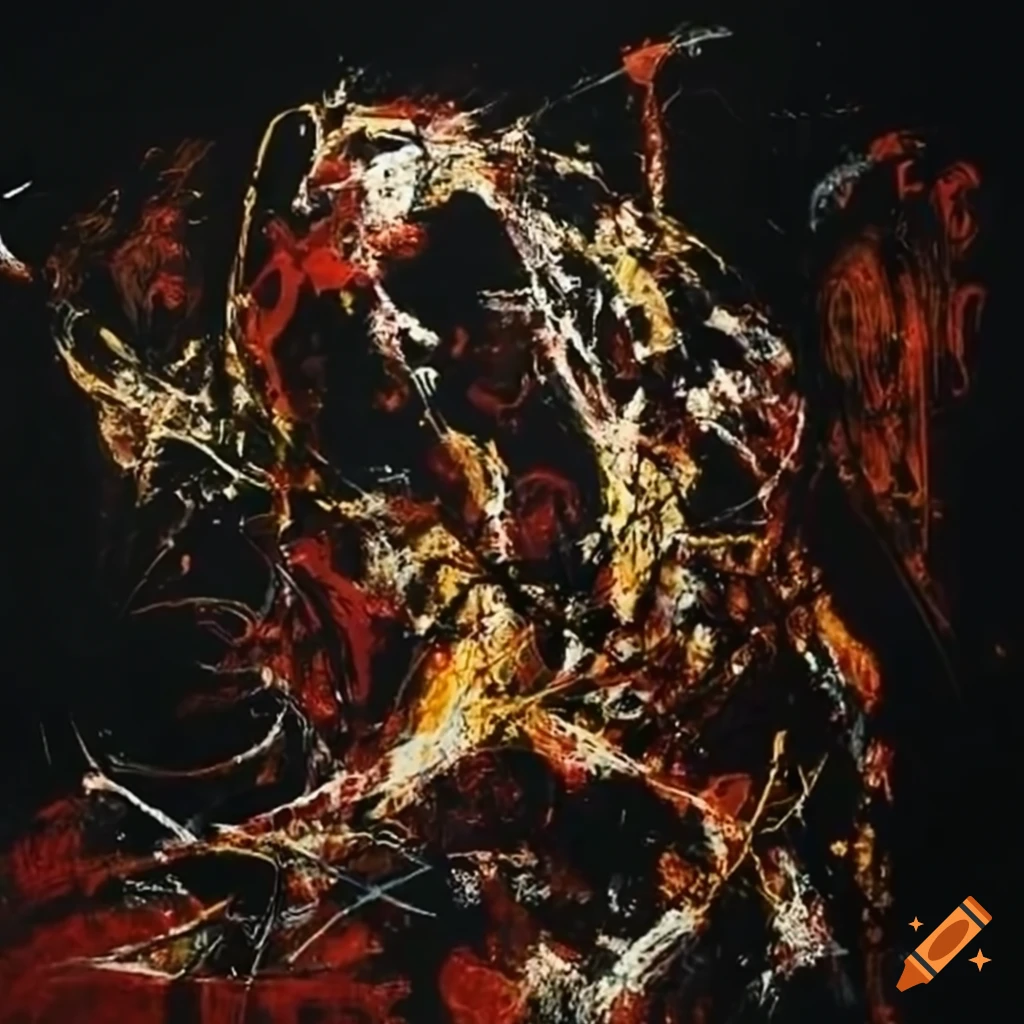 Abstract expressionist artwork by jackson pollock on Craiyon