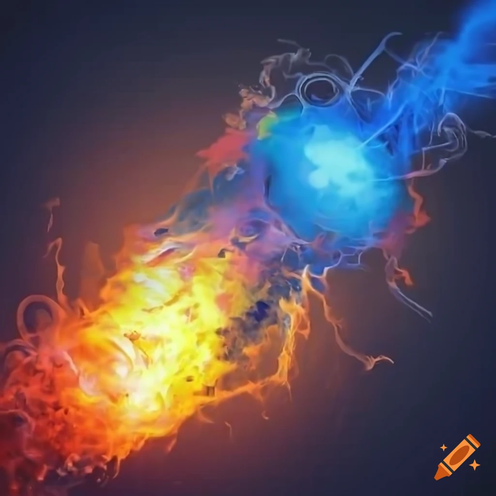 Energy blast background on Craiyon