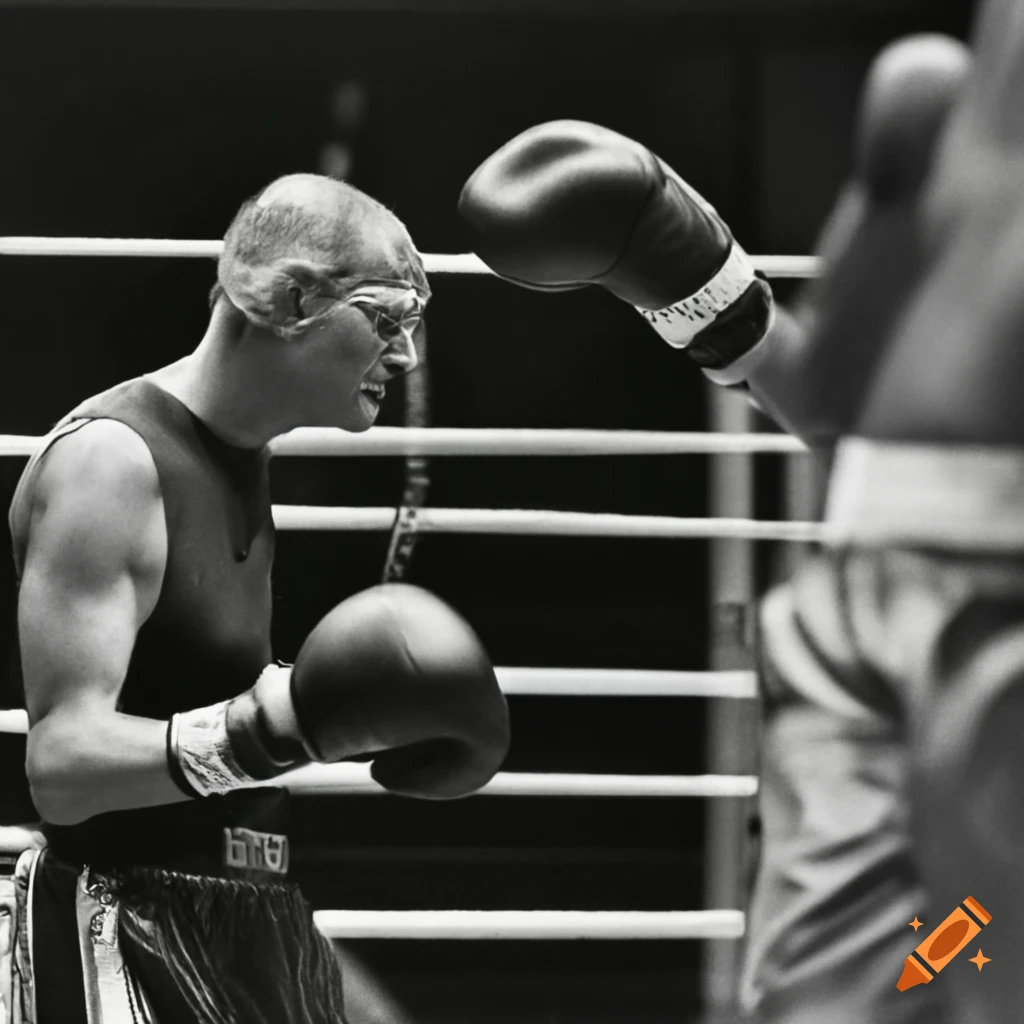 Steve jobs boxing against bill gates on Craiyon