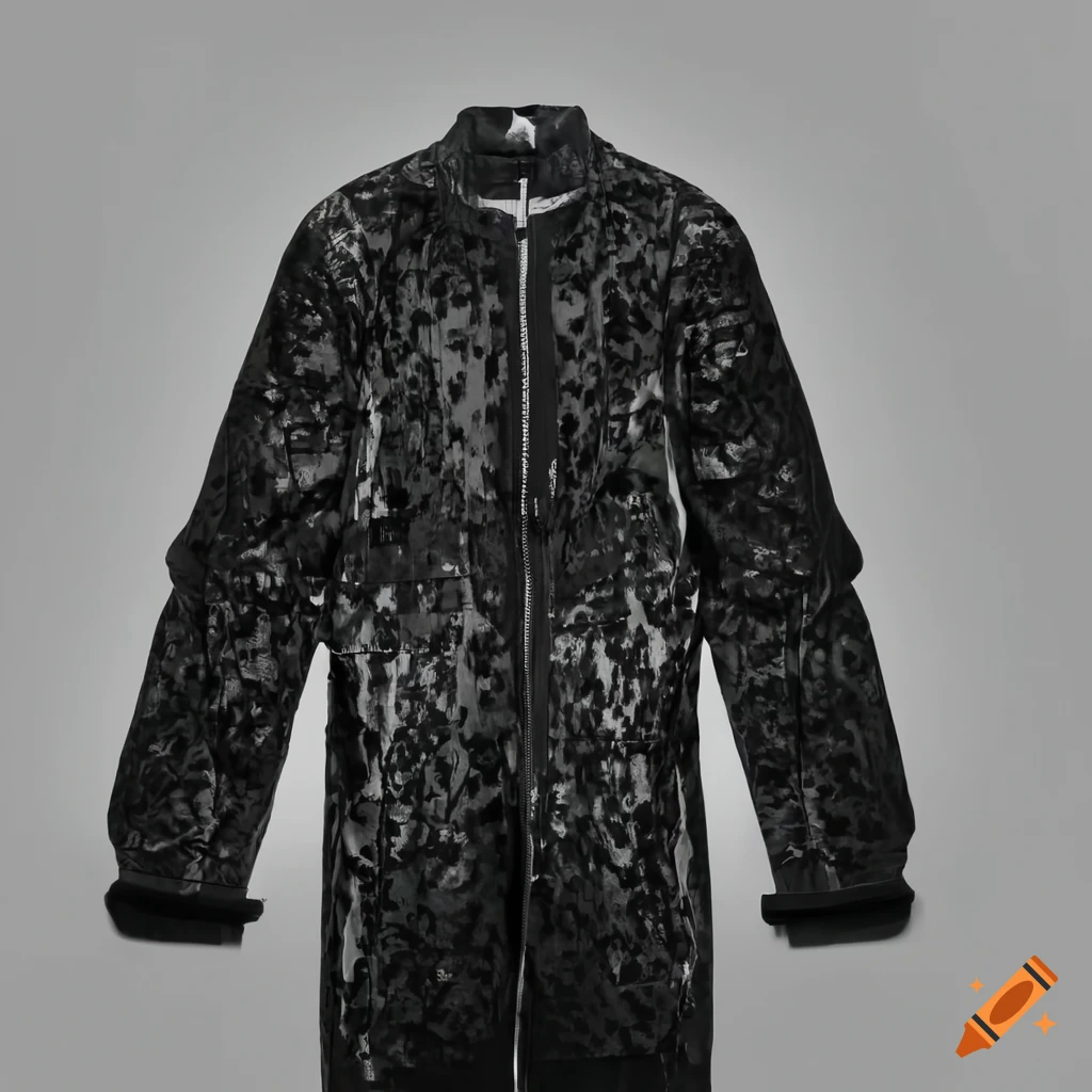 Maison margiela black and white birch texture tennis tracksuit on Craiyon