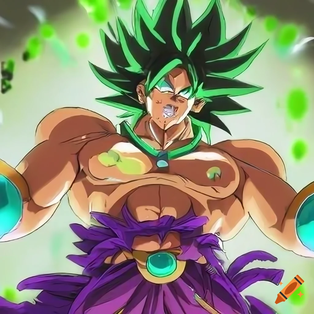 High-resolution art of broly on Craiyon