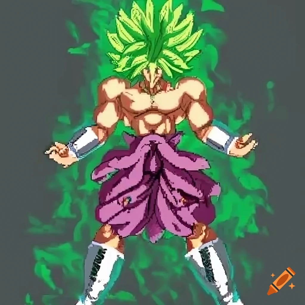 Broly sprite on Craiyon