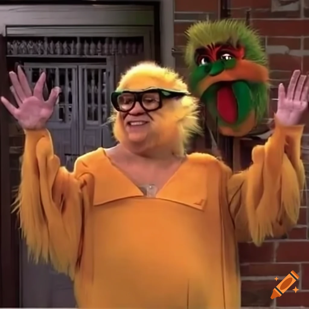 Costume of danny devito as the lorax on Craiyon