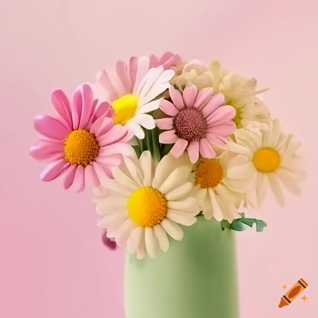 Bubble daisy bouquet on Craiyon