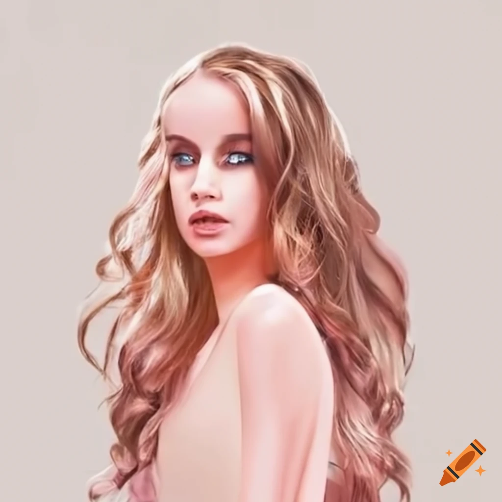 Tall girl concept art on Craiyon