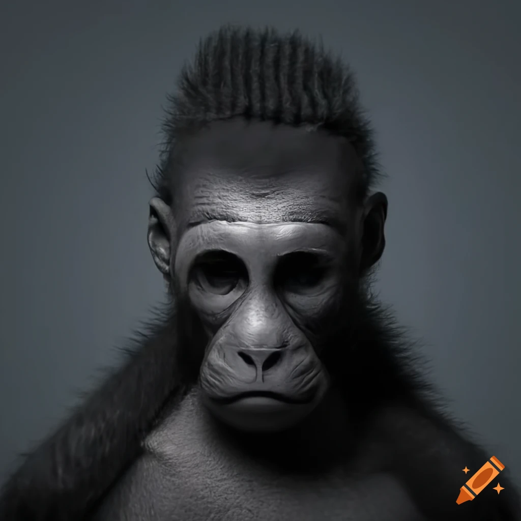 Monkey dressed as jason from friday the 13th on Craiyon