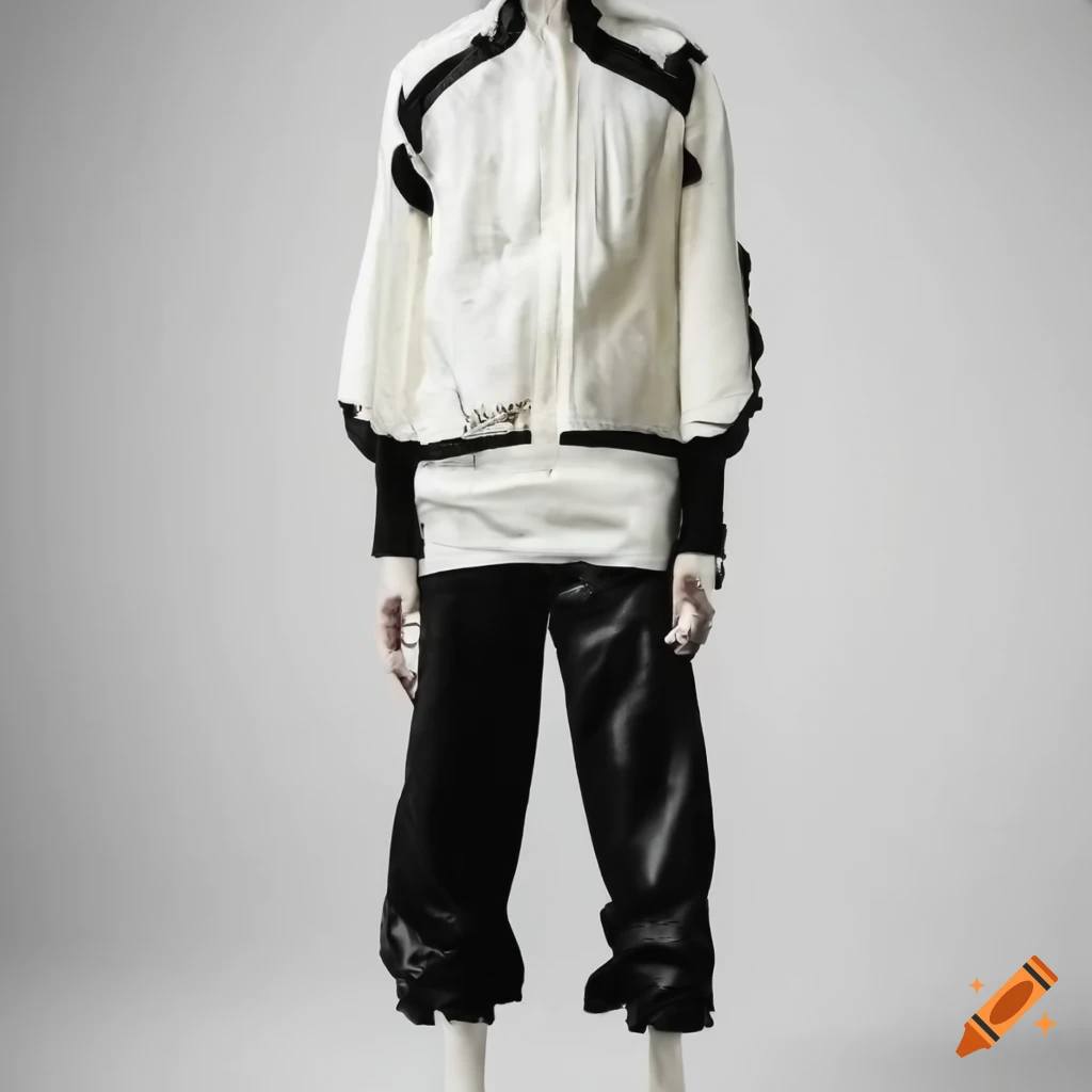 Maison Margiela old school full body white and black birch tree texture ...